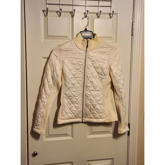 Prana | Jackets & Coats | Prana Diva Cream Quilted Jacket Lightweight ...